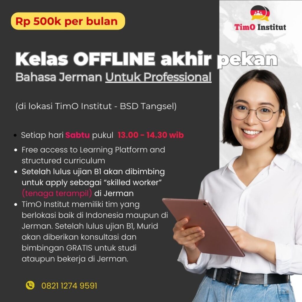 Kelas Akhir Pekan untuk Professional – TimO Institut